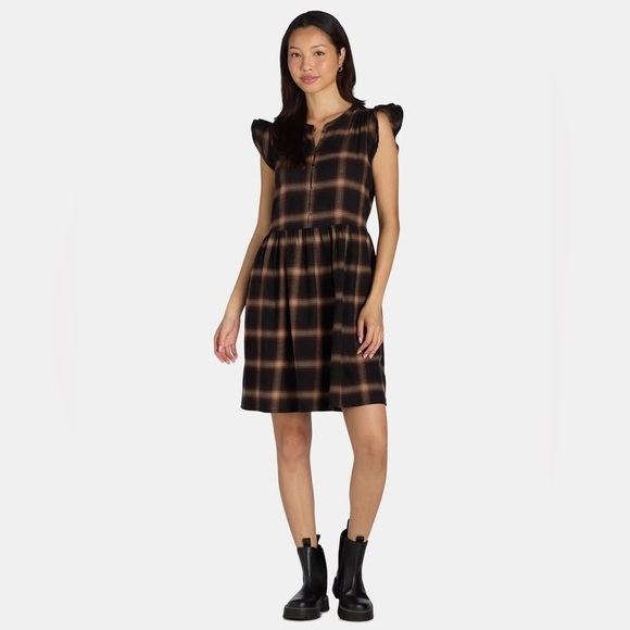 Time and Tru | Dresses | Nwt New Large Time And Tru Plaid Ruffle ...